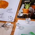 Plastic Flat Head Pushpins, Loetky Clear Thumb Tacks, Practical Set ...