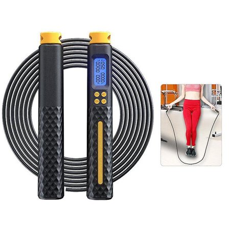 Jump Rope Electronic Counting Skipping Rope Count Function Cordless ...