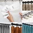 120 Pcs 1.5 Inch - 38mm Black Metal Drapery Curtain Rings Curtain ...