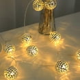 Battery Operated Mirror Ball Light String - Perfect for Parties ...