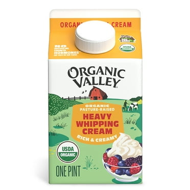Great Value Heavy Whipping Cream 16 oz Carton, Ultra-Pasteurized ...