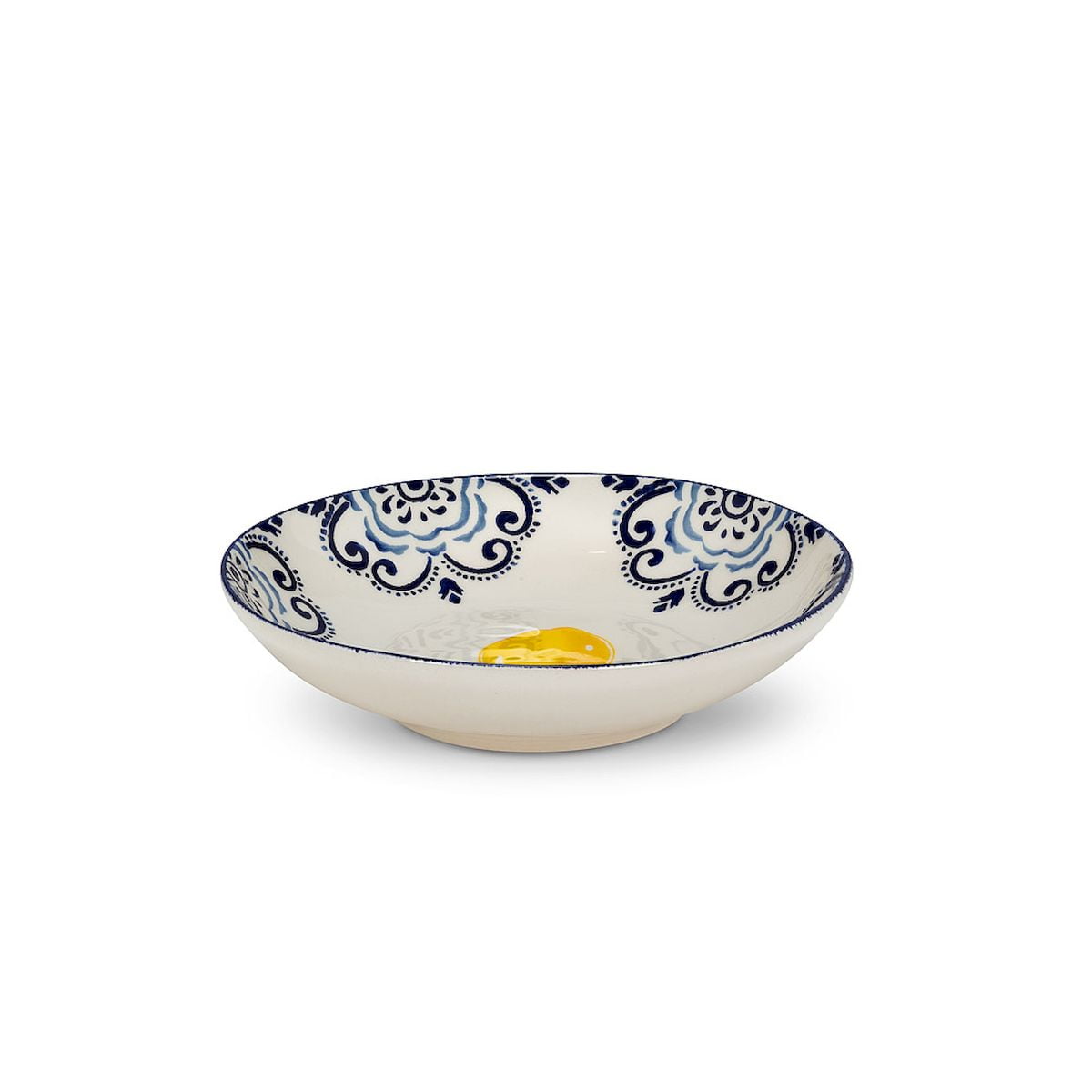 Set of 1 Lemon Print Small Coupe Bowl - Walmart.com
