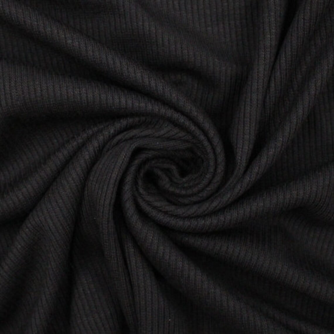 FREE SHIPPING!!! Black 2x1 Rib Knit Stretch Fabric, DIY Projects by the ...