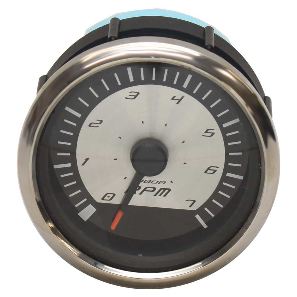 Faria Boat Tachometer Gauge TC8508A | 3 1/4 Inch Platinum 7000 RPM ...