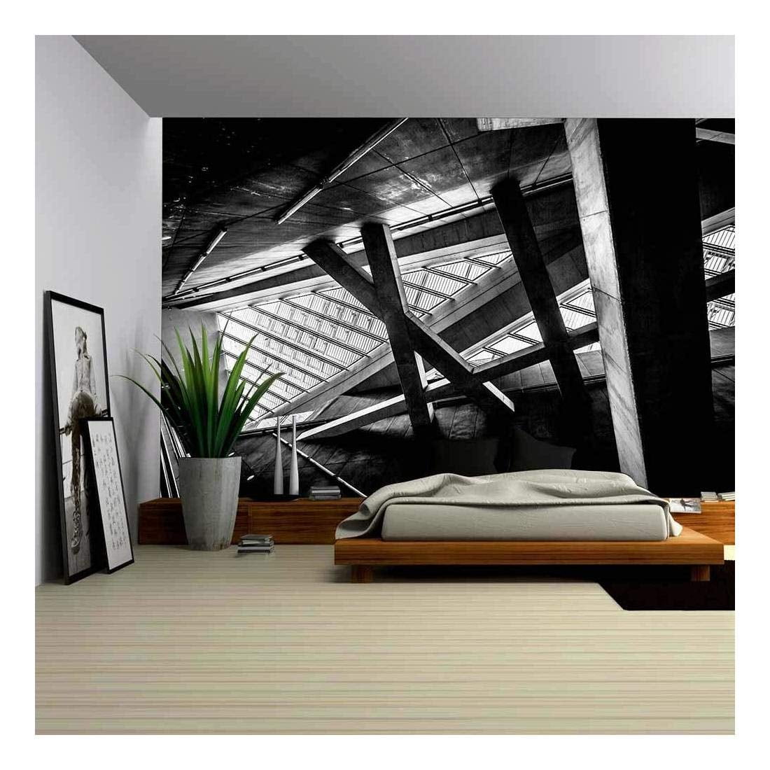 wall26 - Modern Conceptual High Tech Building - Removable Wall Mural ...