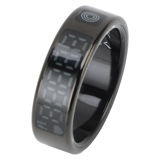 Smart Ring Fitness Tracker with Screen IP68 Rain Proof Video Scrolling ...