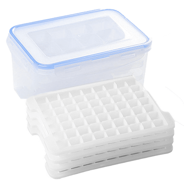 ice Ice Cube Trays, containers, spoons, flexible durable plastic ice ...
