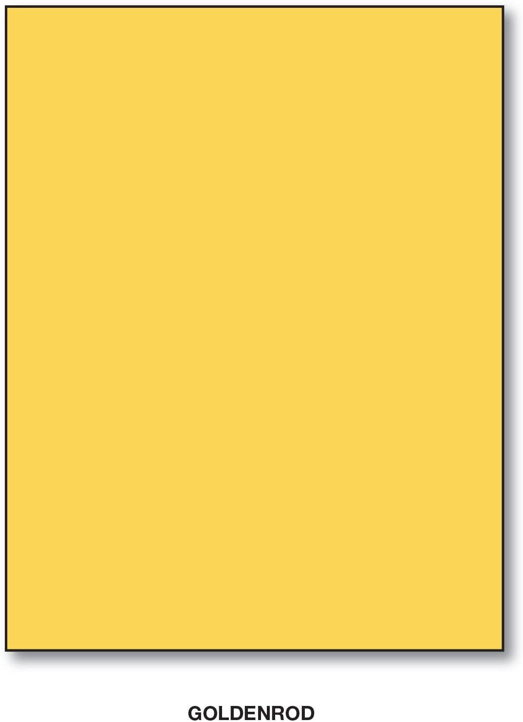 Goldenrod - 8.5 X 11 Inches Bright Color Paper,100 Sheets Per Pack ...