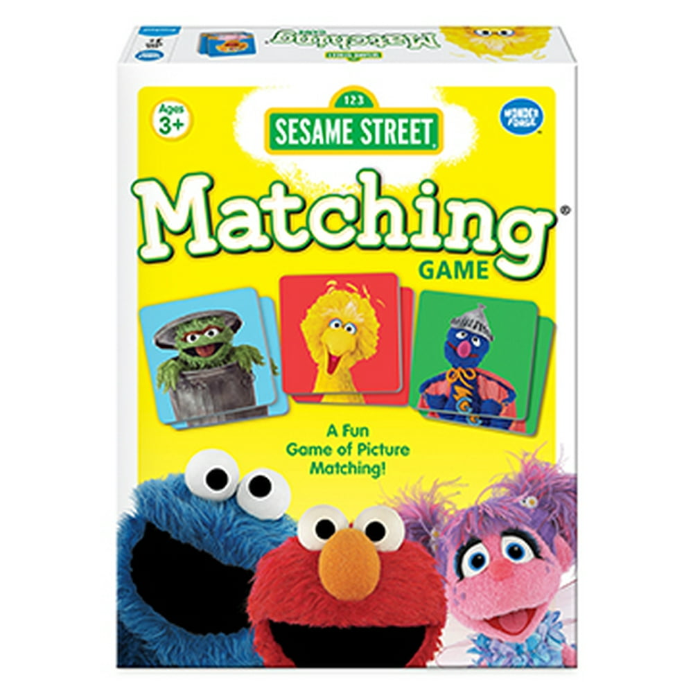 Sesame Street Preschool Matching Game, 1 or More Players, Ages 3 ...