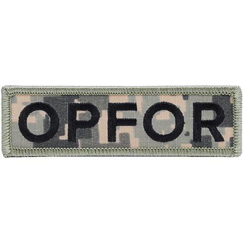 US ARMY, OPFOR TAB Orange - Patriotic Patches, Embroidered Iron On ...