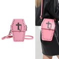 HGYCPP Rivet Handbag Crossbody Bag Coffin Shaped Bag for Women ...