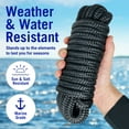 Better Boat Dock Lines Boat Ropes for Docking 1/2" Line Braided 25 feet ...