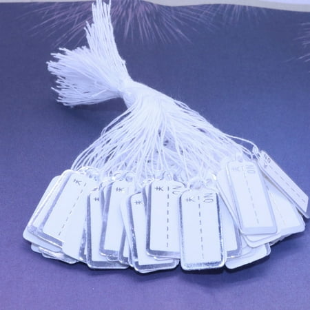 Pack of 500 Price Tag with Hanging String Jewelry Ring Labels Portable ...