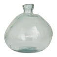 DecMode 13" Spanish Blue Recycled Glass Vase - Walmart.com