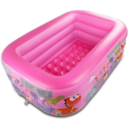 Kids Swimming Pools for Gardens, Pink Dinosaur Paddling Pool Inflatable ...
