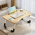 "kibhous Folding Bed Desk, Laptop Bed Table, Portable Ergonomic Study ...