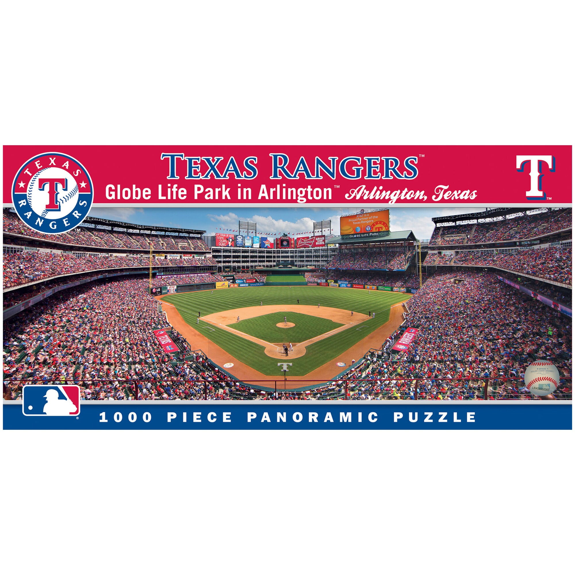 MasterPieces MLB Texas Rangers 1000 Piece Stadium (Baseball) Panoramic ...