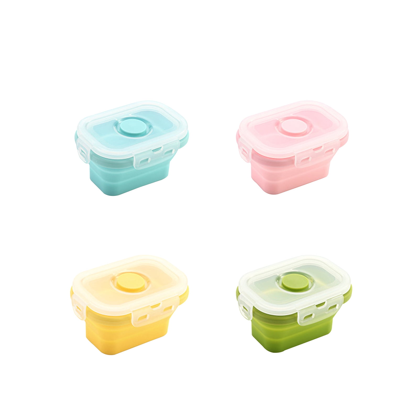 Silicone Collapsible Food Storage Containers-Prep/Storage Bowls With ...