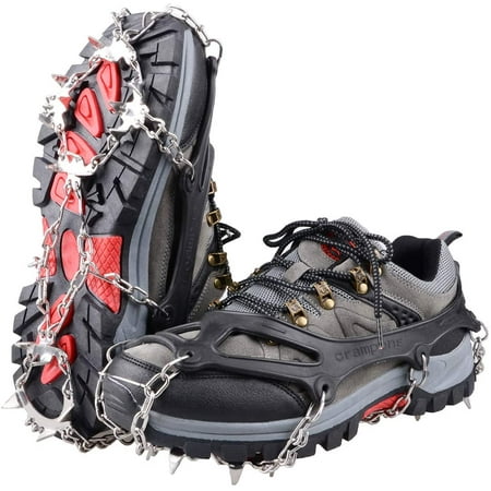 Ice Snow Grips Cleats Crampons Spikes Over Shoe/Boot Anti-Slip Traction ...