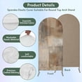 Brown Arch Backdrop Cover 4x1.65 Ft, Spandex Wedding Arch Stand Cover ...