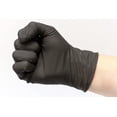 Denco Griptensity Commercial Grade Nitrile Gloves, Black, 7MIl, Diamond ...