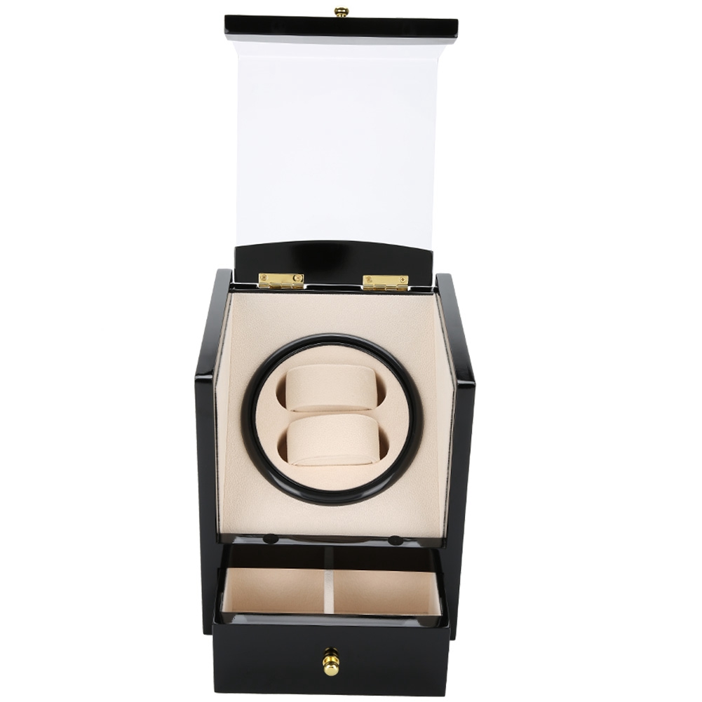 LHCER Automatic Winding Watch Box, Watch Box,Black Automatic Winding ...