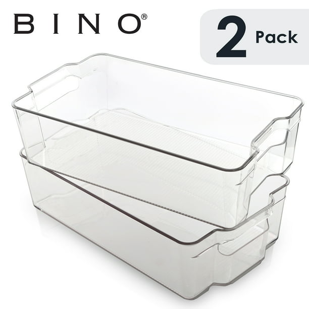 Bino Stackable Plastic Organizer Storage Bins X Large 2 Pack