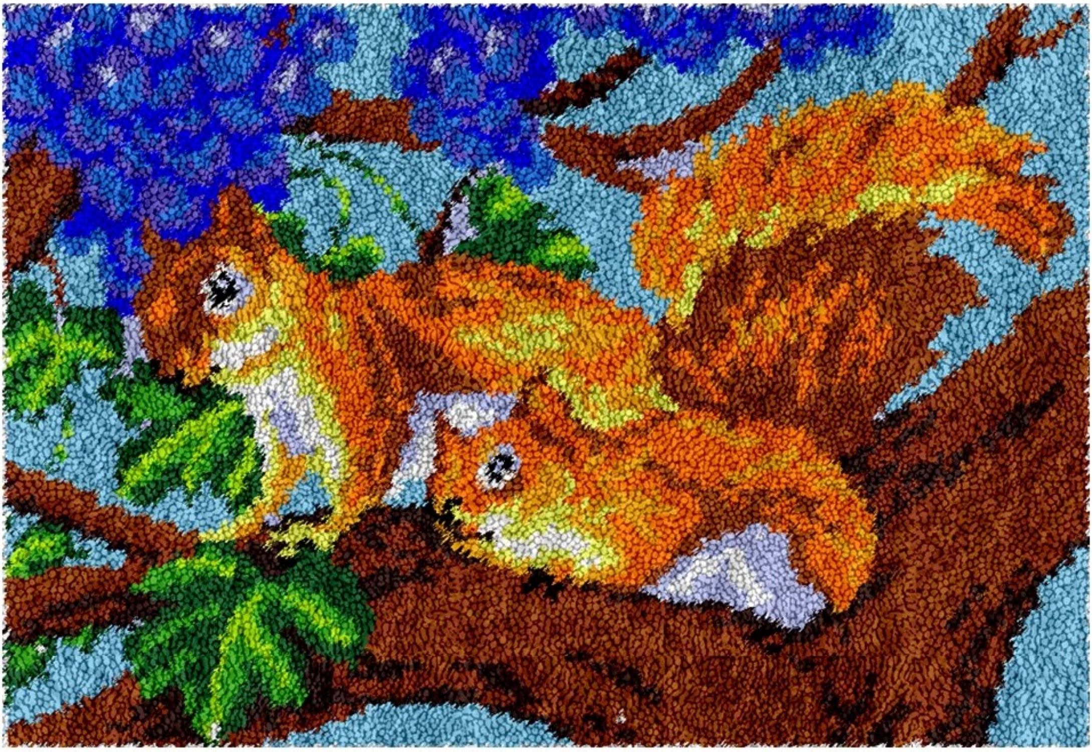 Rug Making Latch Hooking Kit | Squirrels - Walmart.com