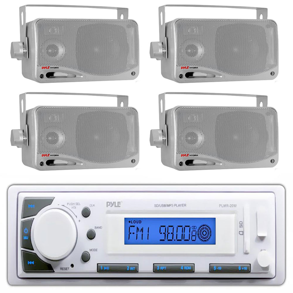 Pyle KTPLMRT4 3 5 In 200W 3 Way Mini Box Speaker System Silver pyle-ktplmrt4-3-5-in-200w-3-way-mini-box-speaker-system-silver