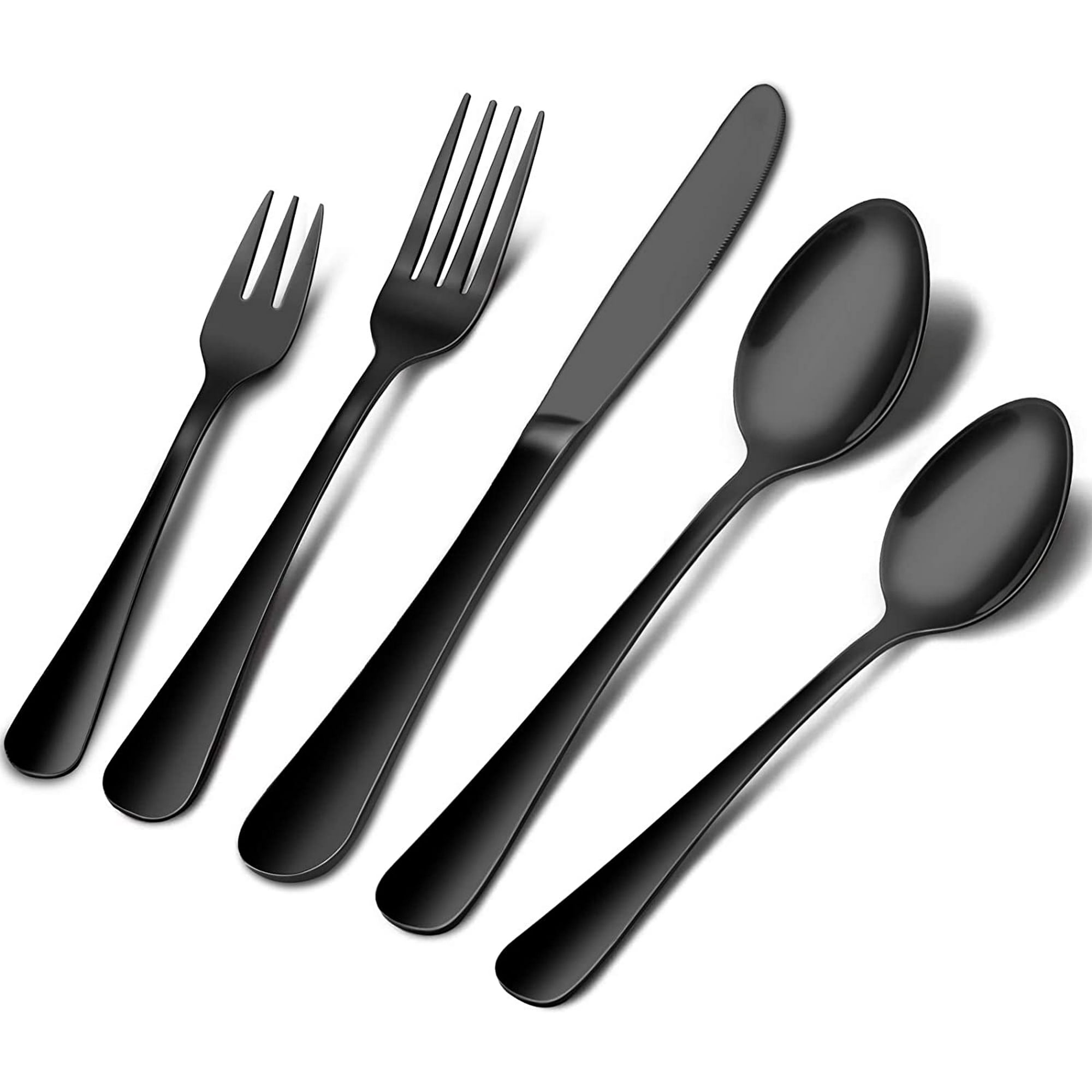 Click here for Mikewe Black Silverware Set  10-Piece Stainless St... prices