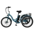 MOONCOOL Electric Tricycle, 350W 36V 24 Inches 7 Speeds 3 Wheels ...