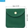 8x8cm Jewelry Pouches with Snap Button, 10 Pack Velvet Portable Soft ...