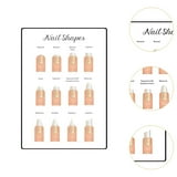 Gazechimp Nail Shape Display DIY Fashion s Color Display Board Nail Art ...