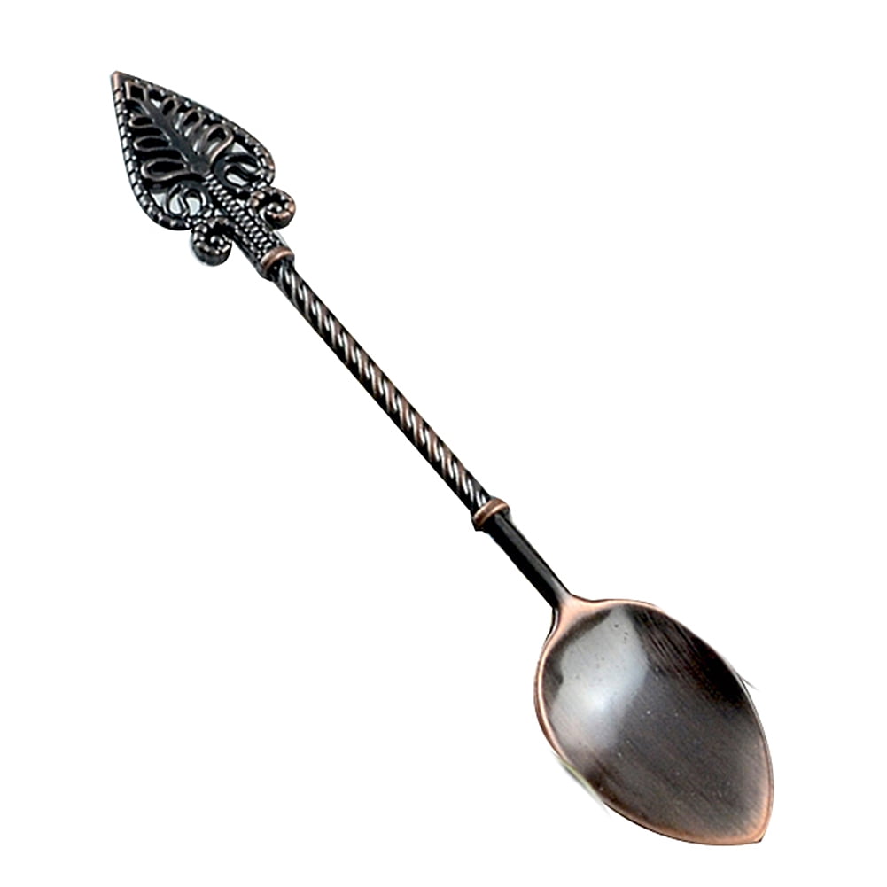 Yoone Metal Vintage Staff Wand Shape Handle Ice Cream Dessert Coffee ...