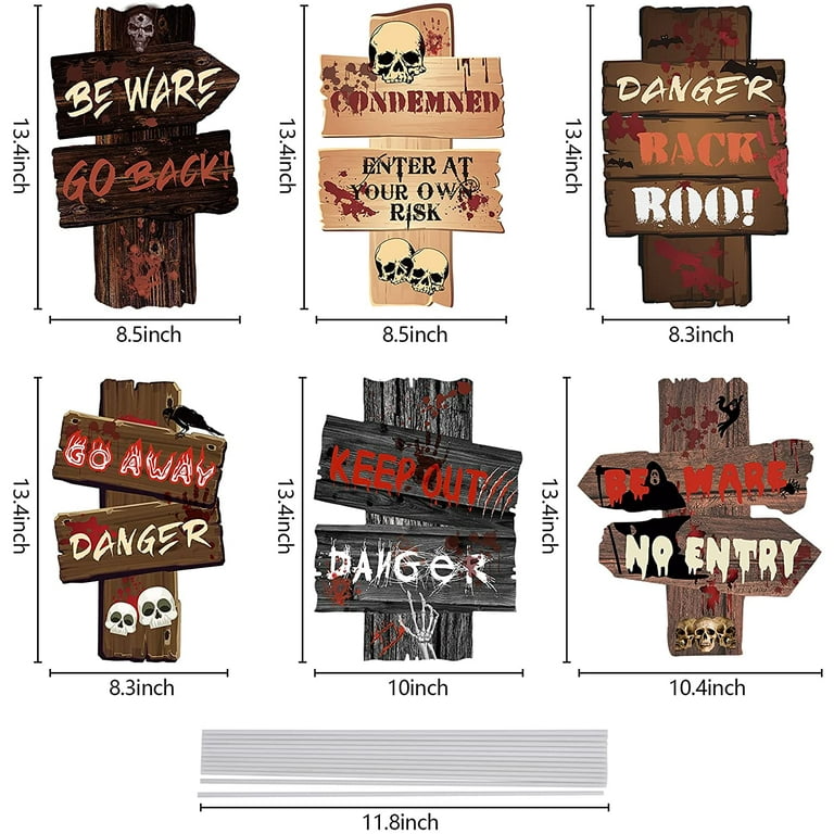 Scary Halloween Signs Printable