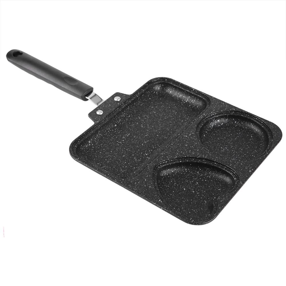 LYUMO 3 In 1 Pan, Non Stick Skillet,3 In 1 Non Stick Grill Pan Divided ...