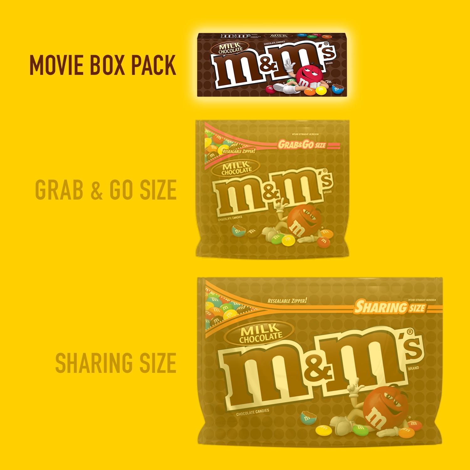 M&M'S Milk Chocolate Candy Movie Theater Box, 3.1 oz Deals and Price ...