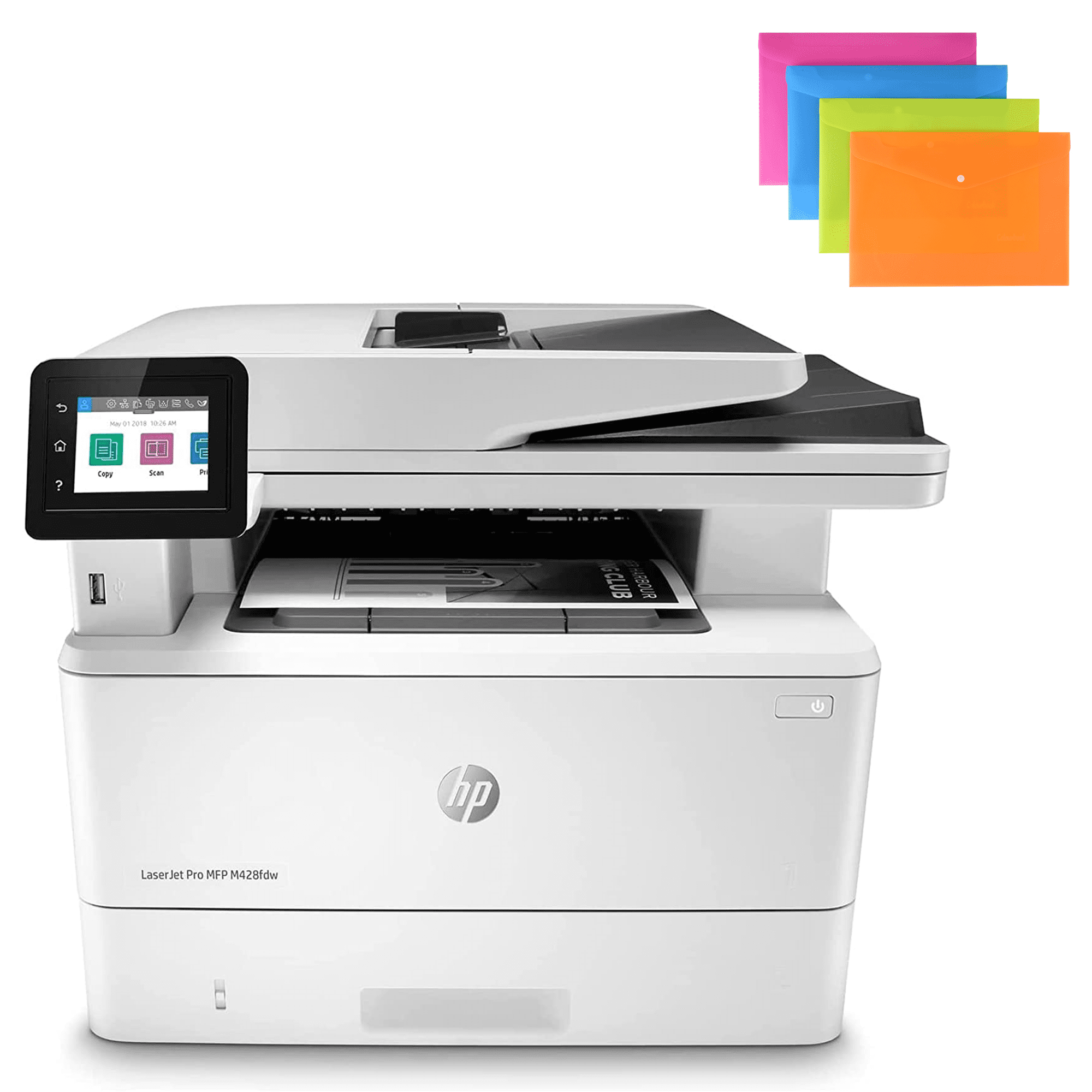 H - P LaserJet Pro MFP M428fdw Wireless Monochrome All-in-One Printer ...