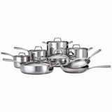 Tramontina 14-piece Tri-Ply Clad Stainless Steel Cookware Set - Walmart.com