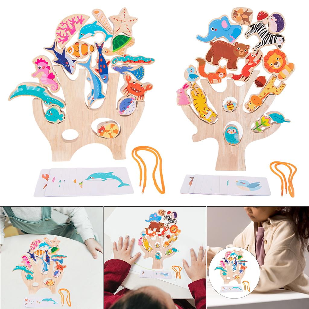 Juguete Educativo Montessori Aprendizaje ños Y Niñas Bosque + Hugo ...