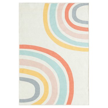 Delta Children Kids Rainbow Dot Round Area Rug, 39-Inch, Pink - Walmart.com
