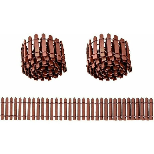 Mini Garden Fence 3 Pieces Wood Garden Border Miniature Garden Fences ...