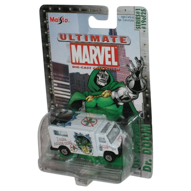 Marvel Ultimate Maisto (2002) Dr. Doom White Ambulance Series 1 Toy Car ...