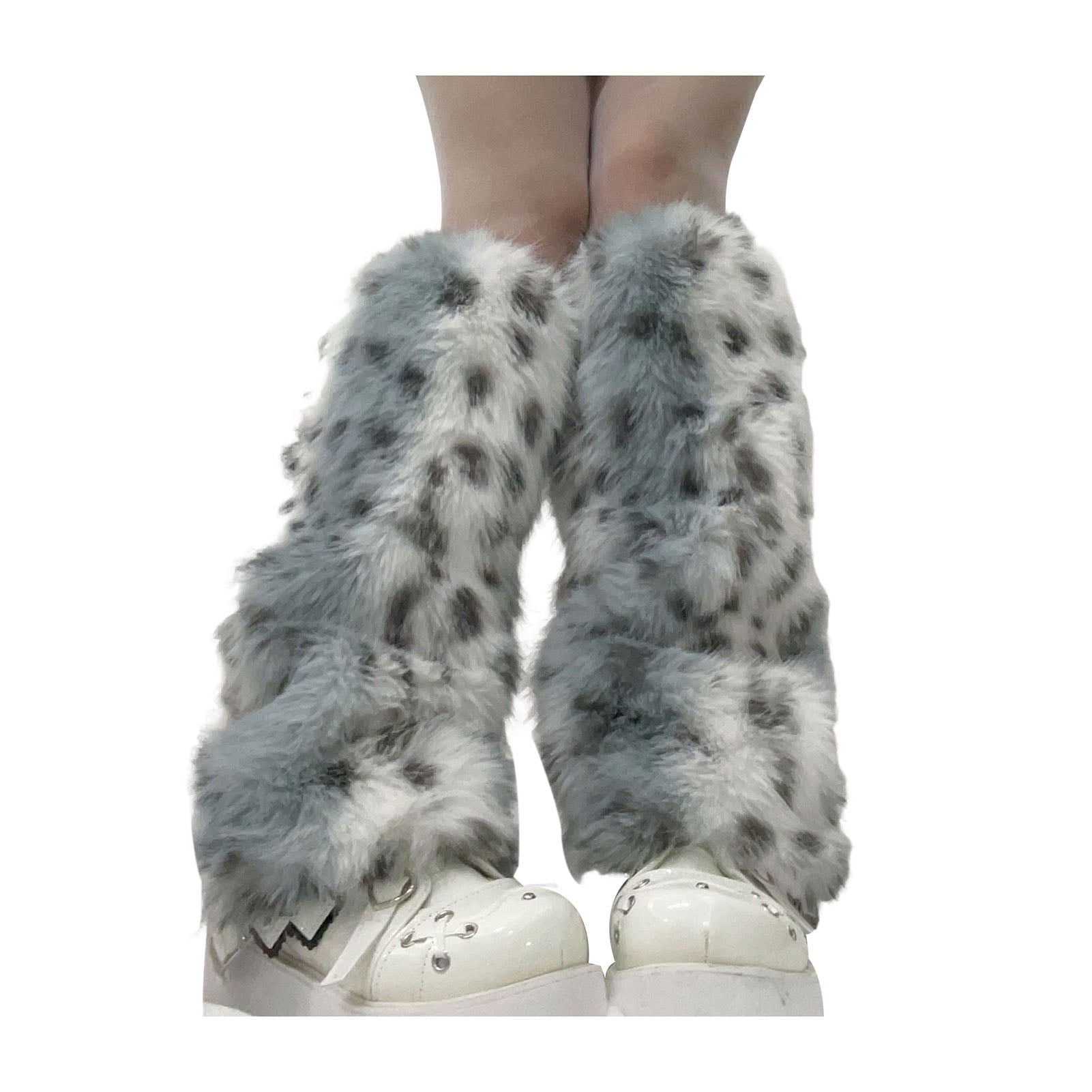 Click here for Visland Leopard Print Leg Warmers Women Faux Fur F... prices