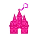 Disney Princess Castle High-Quality Silicone Fidget Toy Keychain ...