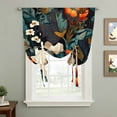 Boho Pony Flowers Tie Up Curtains for Window, Thermal Insulated Balloon ...