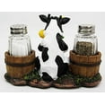 Ebros Sunflower Bovine Cow With Two Country Barrels Salt And Pepper ...