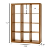 Better Homes & Gardens 12 Cube Storage Organizer, Acorn - Walmart.com