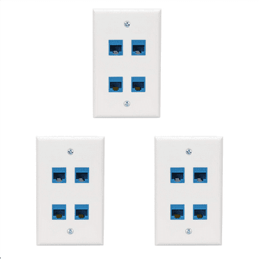 86x86mm CAT6 Gigabit Network Socket Network Extender Wall Panel Plug ...