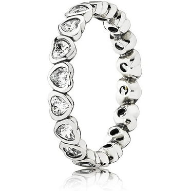 Authentic Puzzle Heart Frame Ring, Clear CZ 196549CZ-60 EU 9 US ...